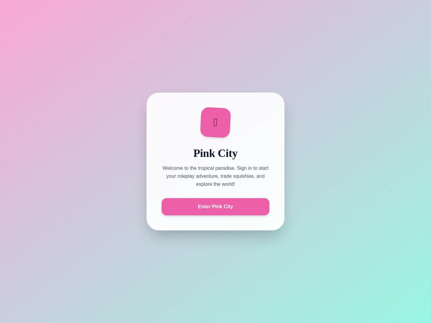 Pink City Roblox World
