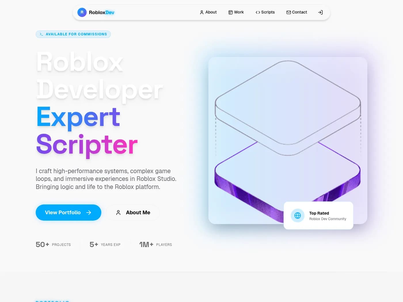 Roblox Dev Portfolio