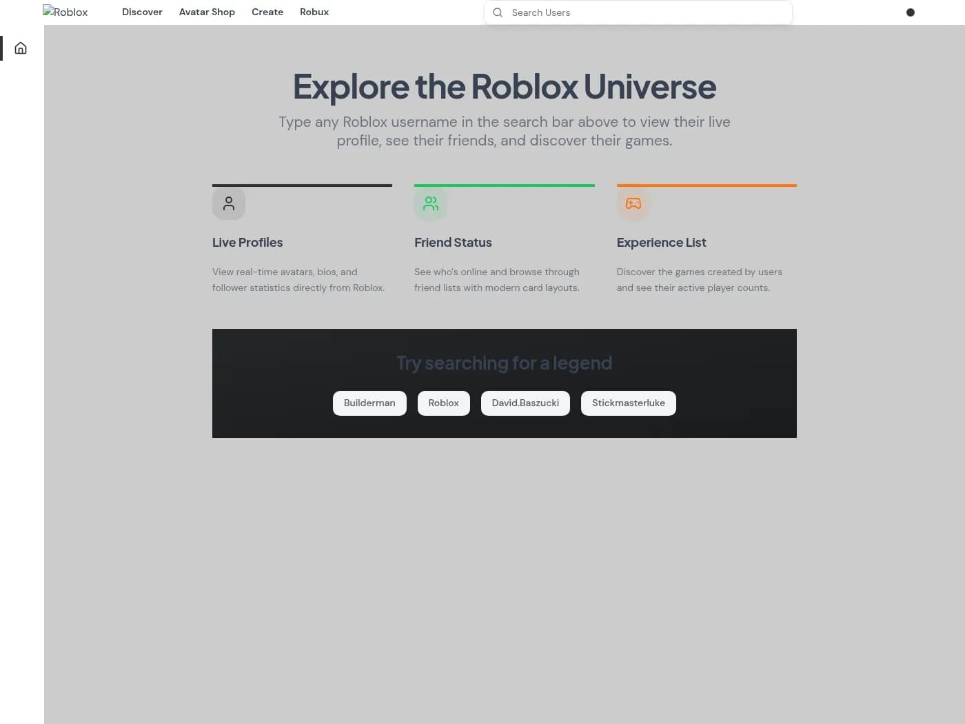 Roblox Profile Viewer