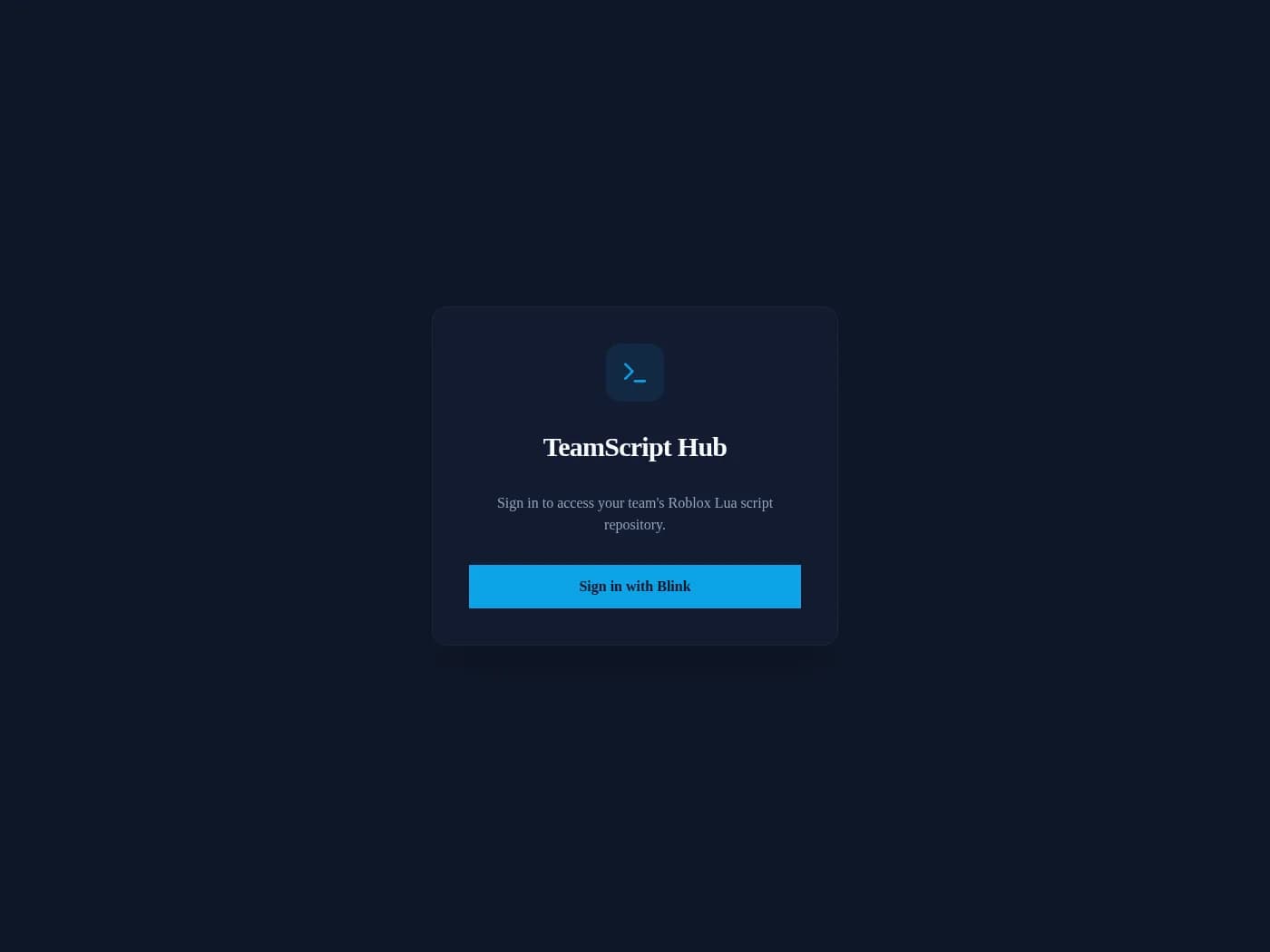 TeamScript Roblox Hub