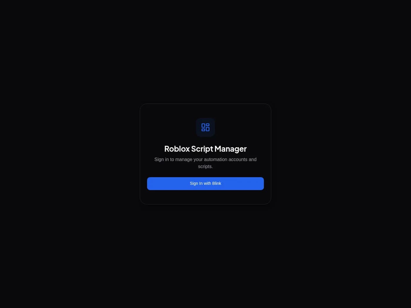 Roblox Script Manager