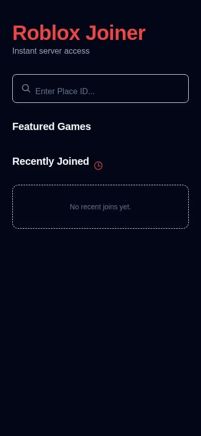Roblox Server Joiner