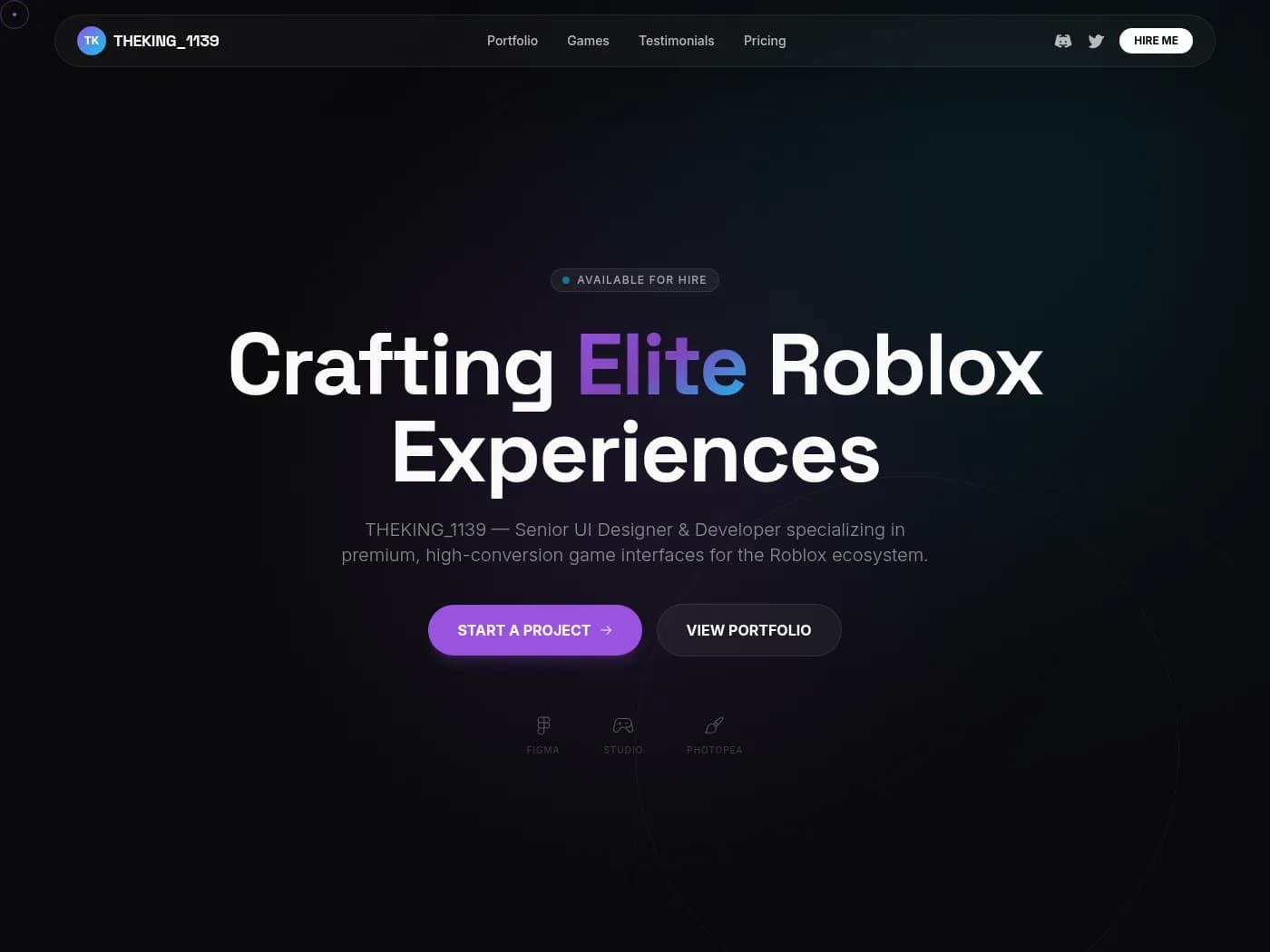Roblox UI Profolio 3D