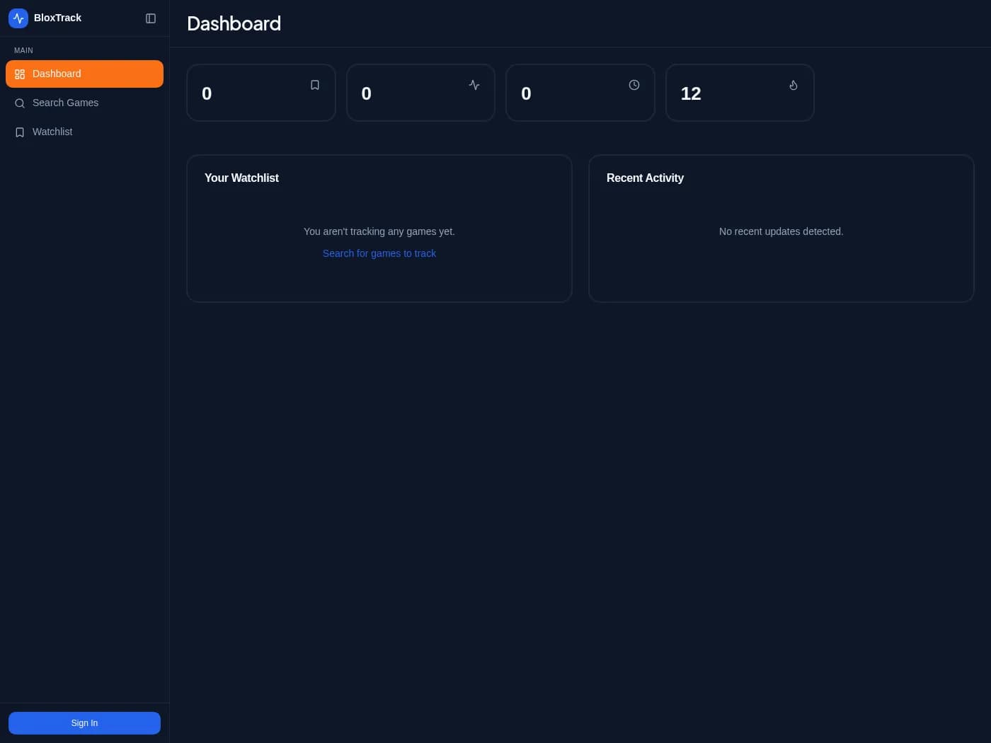 Roblox Game Update Tracker