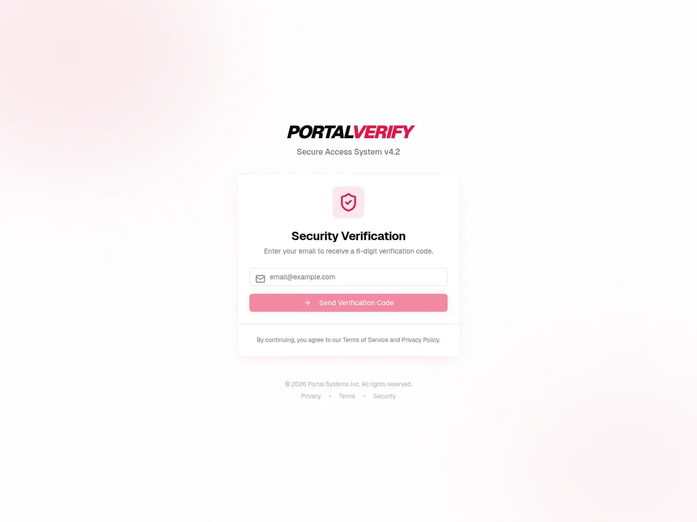 Roblox-Style Verification Portal