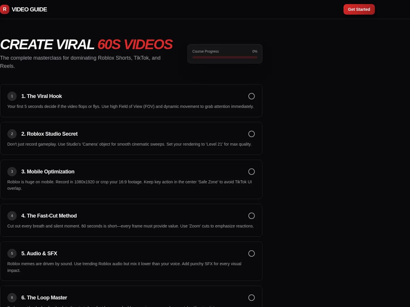 Roblox Video Guide