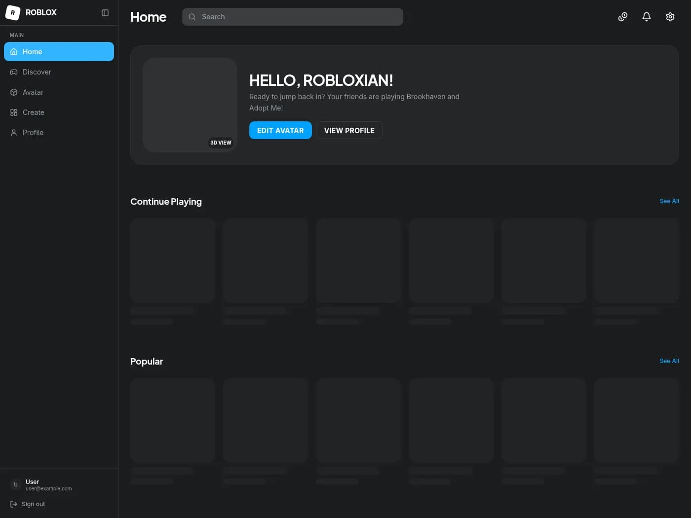 Roblox Platform Clone