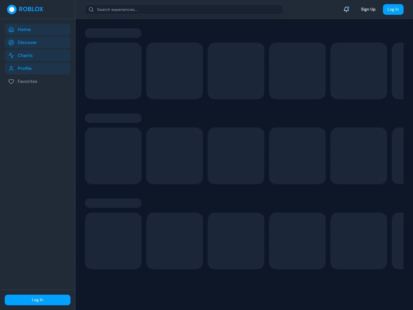 Roblox Web Clone