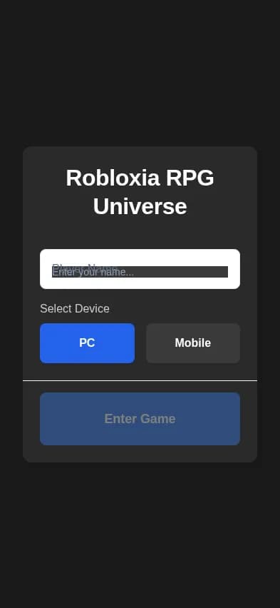 Robloxia RPG Universe