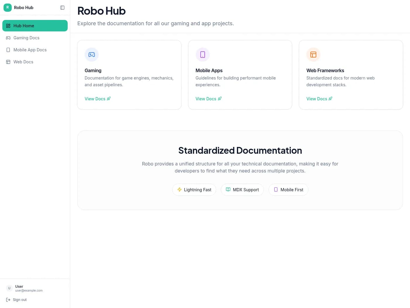 Robo Documentation Hub