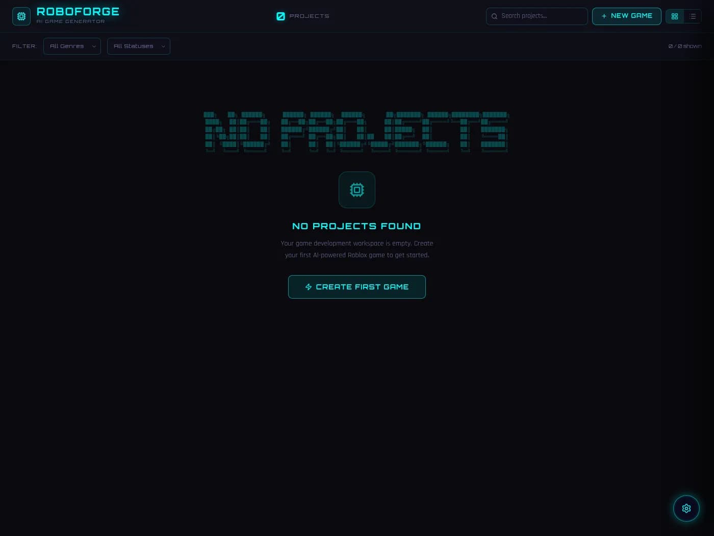 RoboForge Game Generator