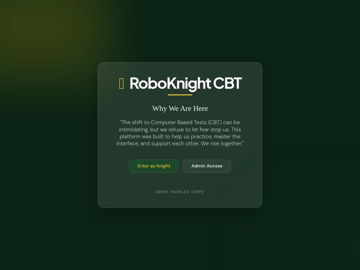 RoboKnight CBT Platform