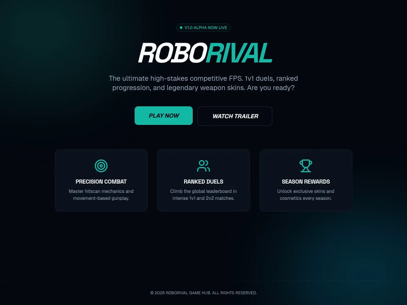 RoboRival Game Hub