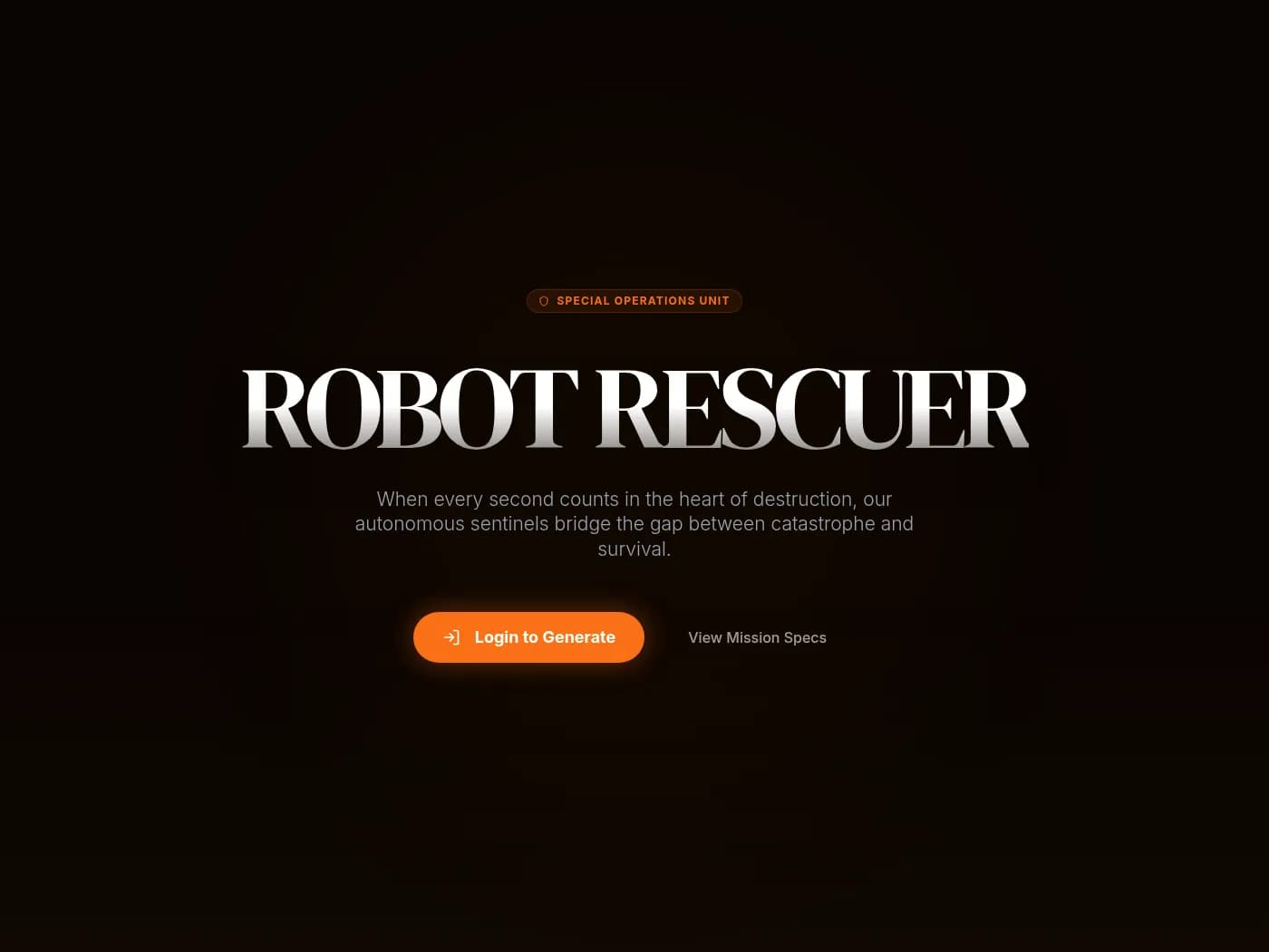 Robot Rescuer Video