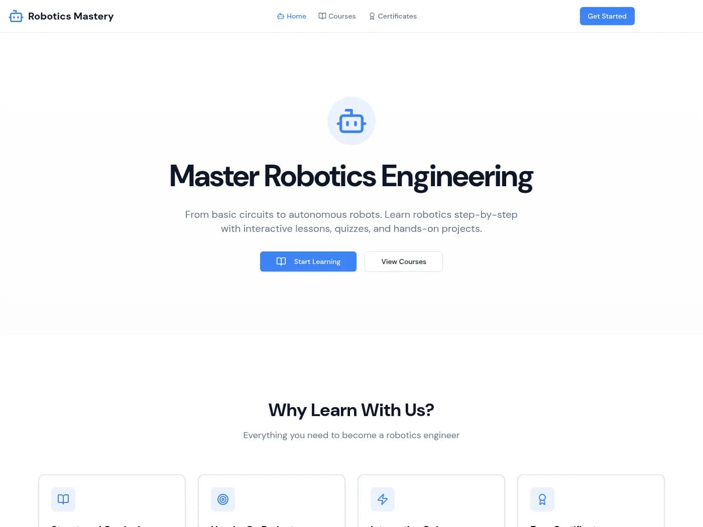 Robotics Mastery Hub