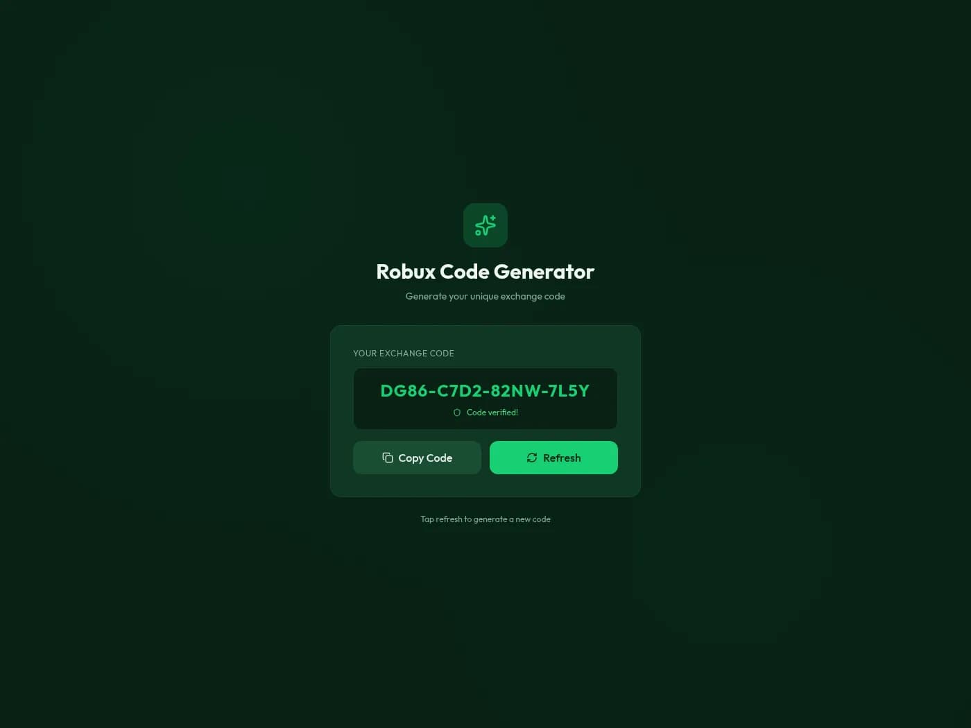 Robux Code Generator