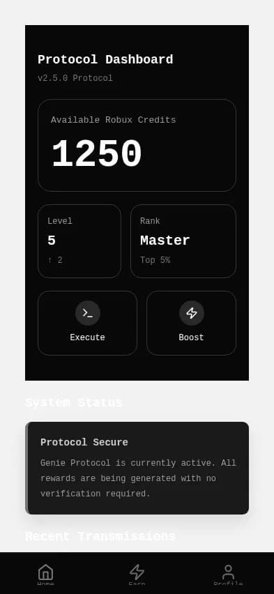 Robux Genie Mobile