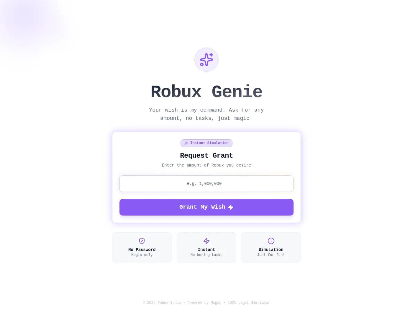 Robux Genie App
