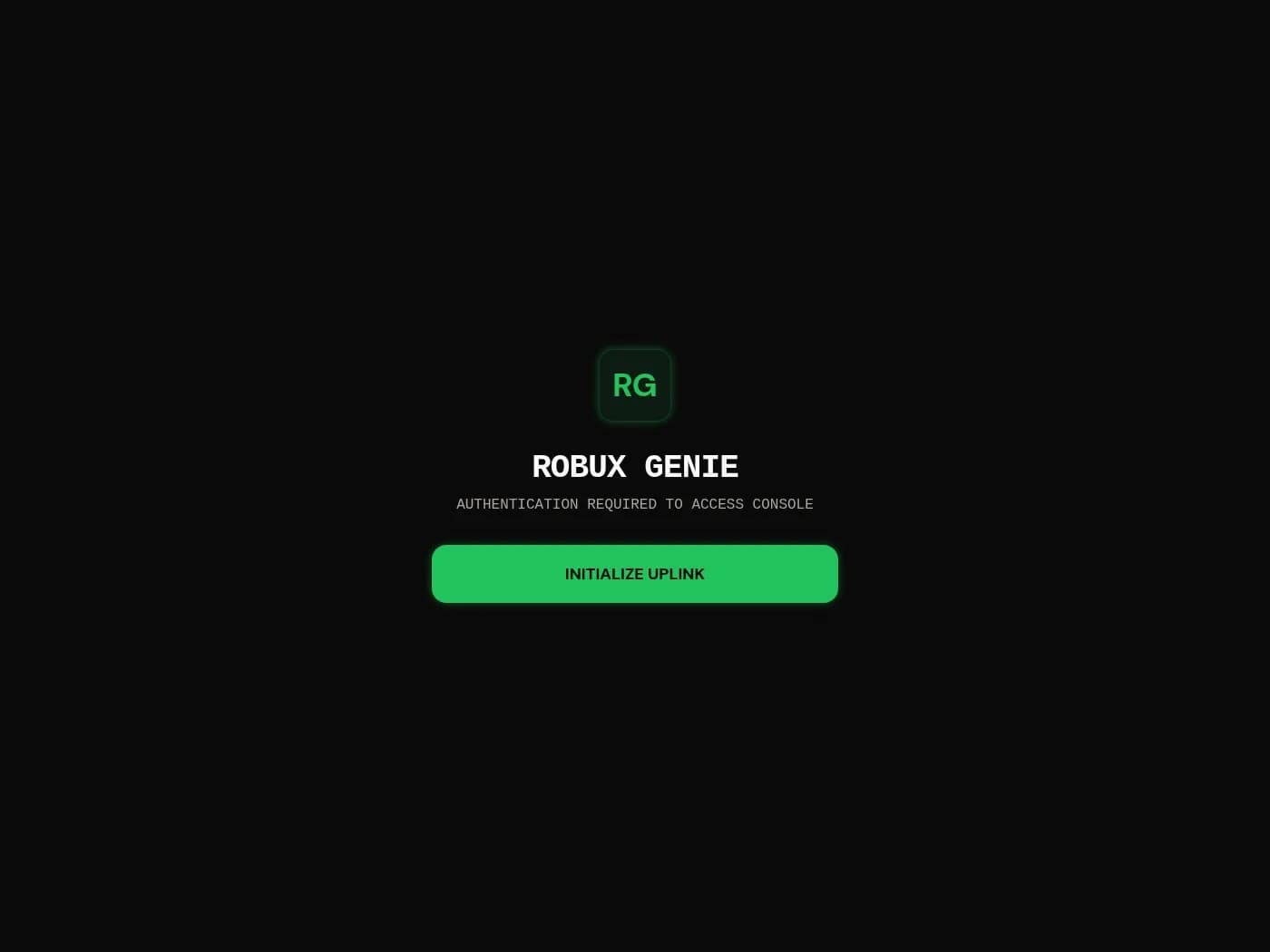 Robux Genie Dashboard