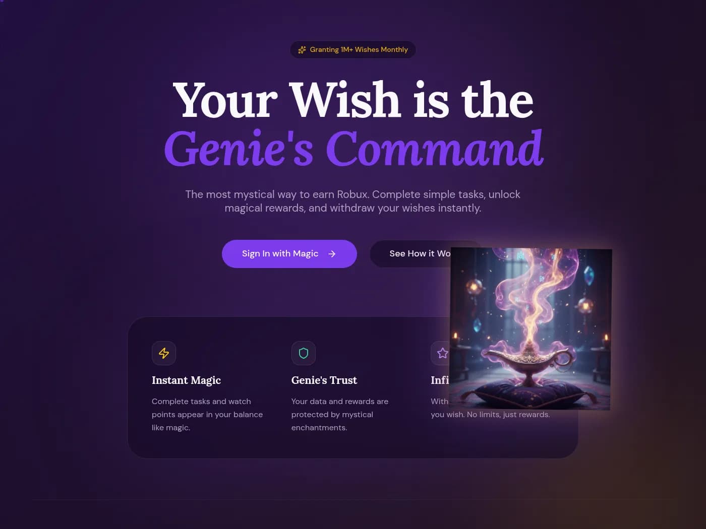 Robux Genie Website