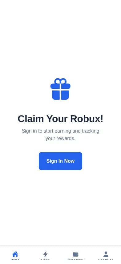 Robux Reward App