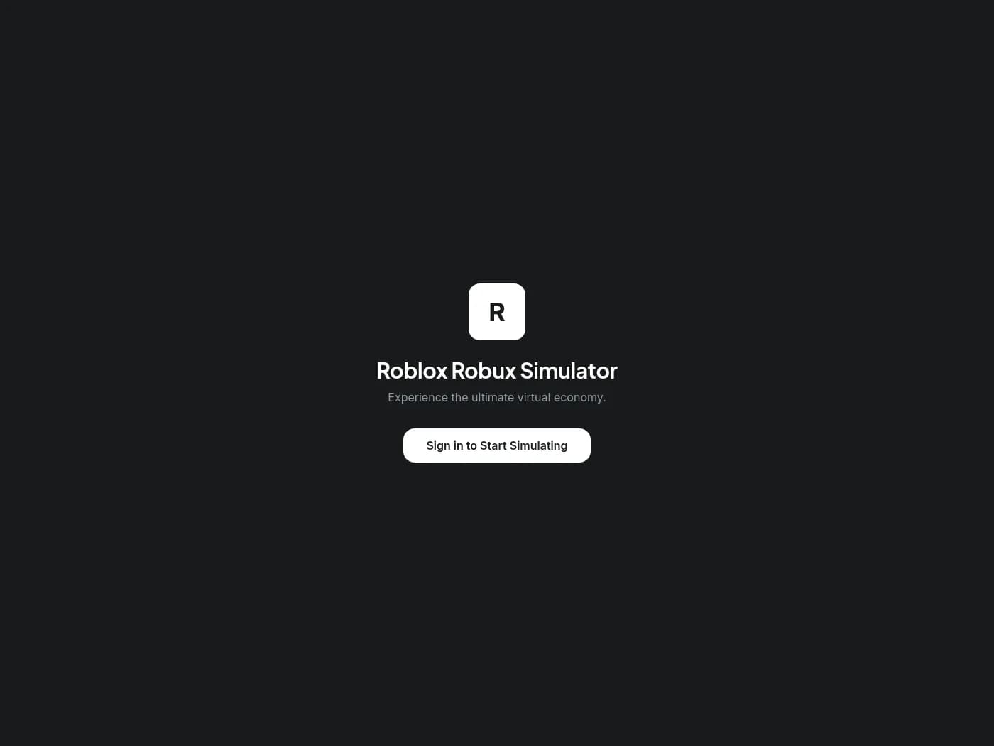Roblox Robux Simulator
