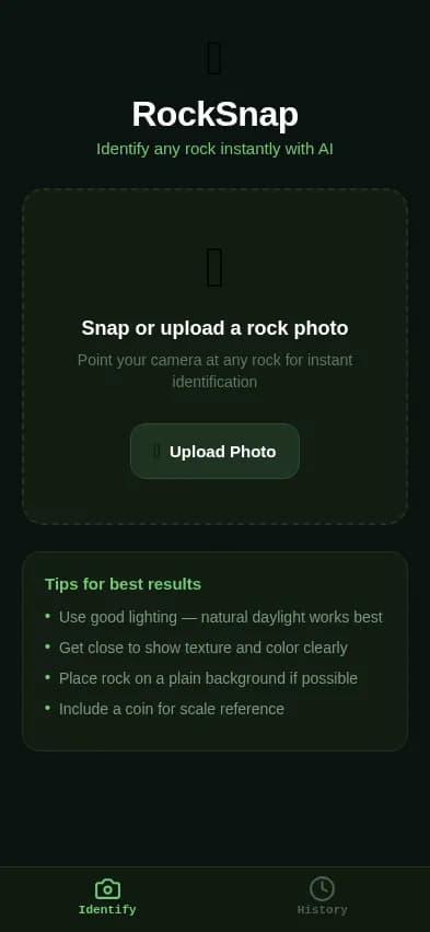 RockSnap Identifier