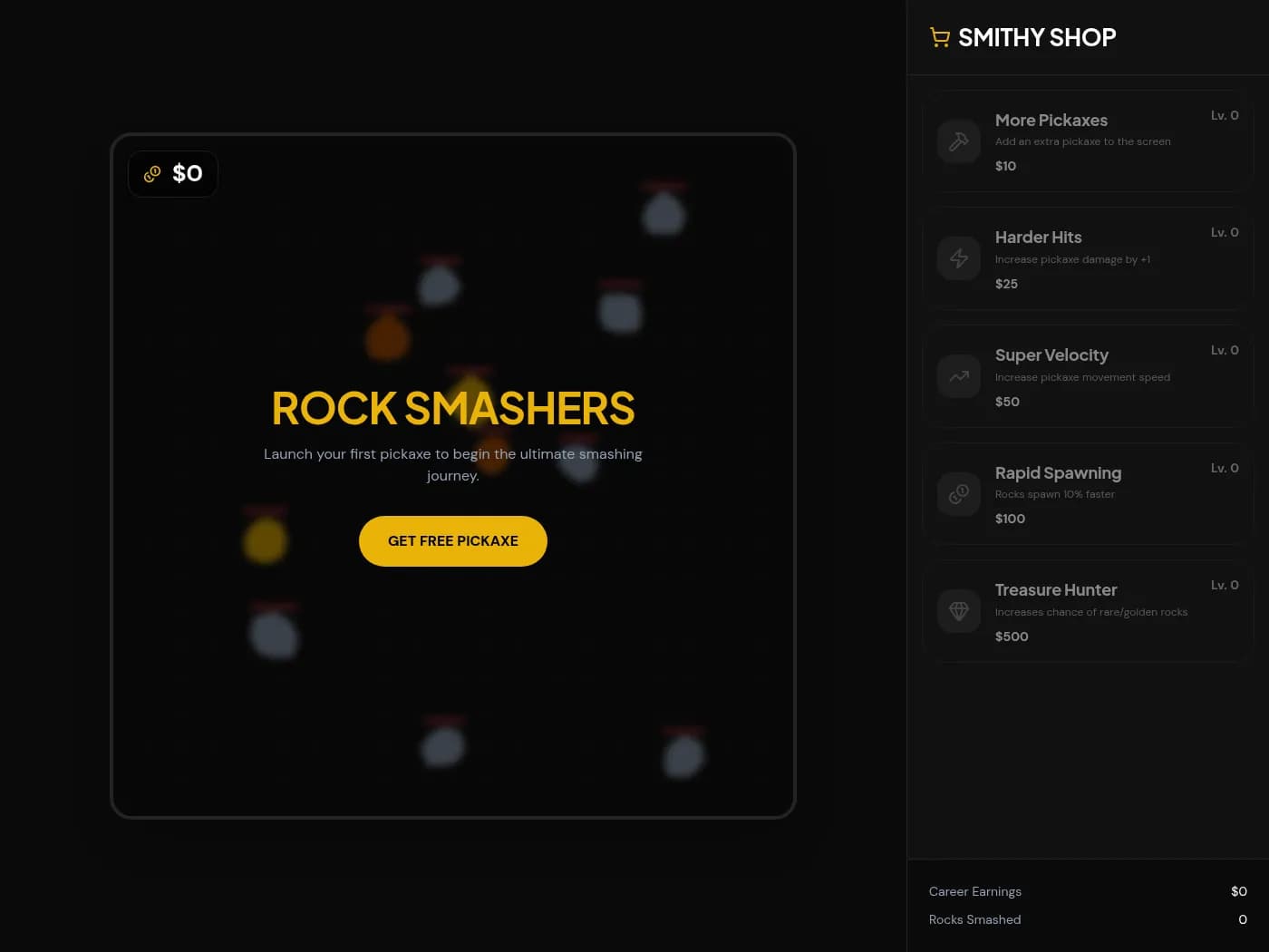 Rock Smashers Idle