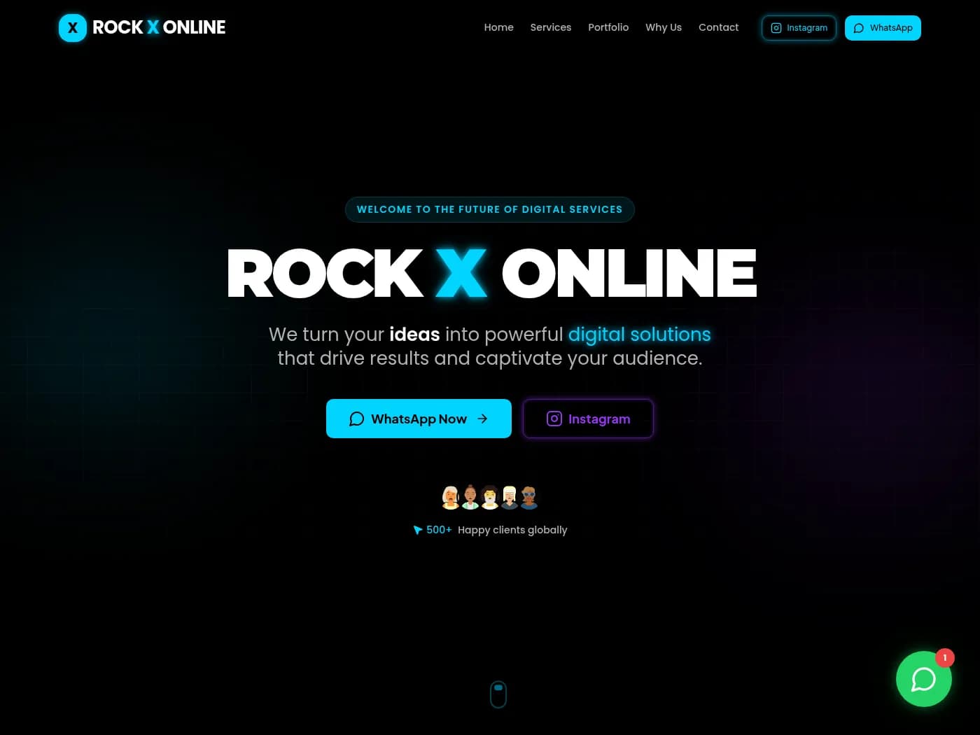 ROCK X Online Neon Web