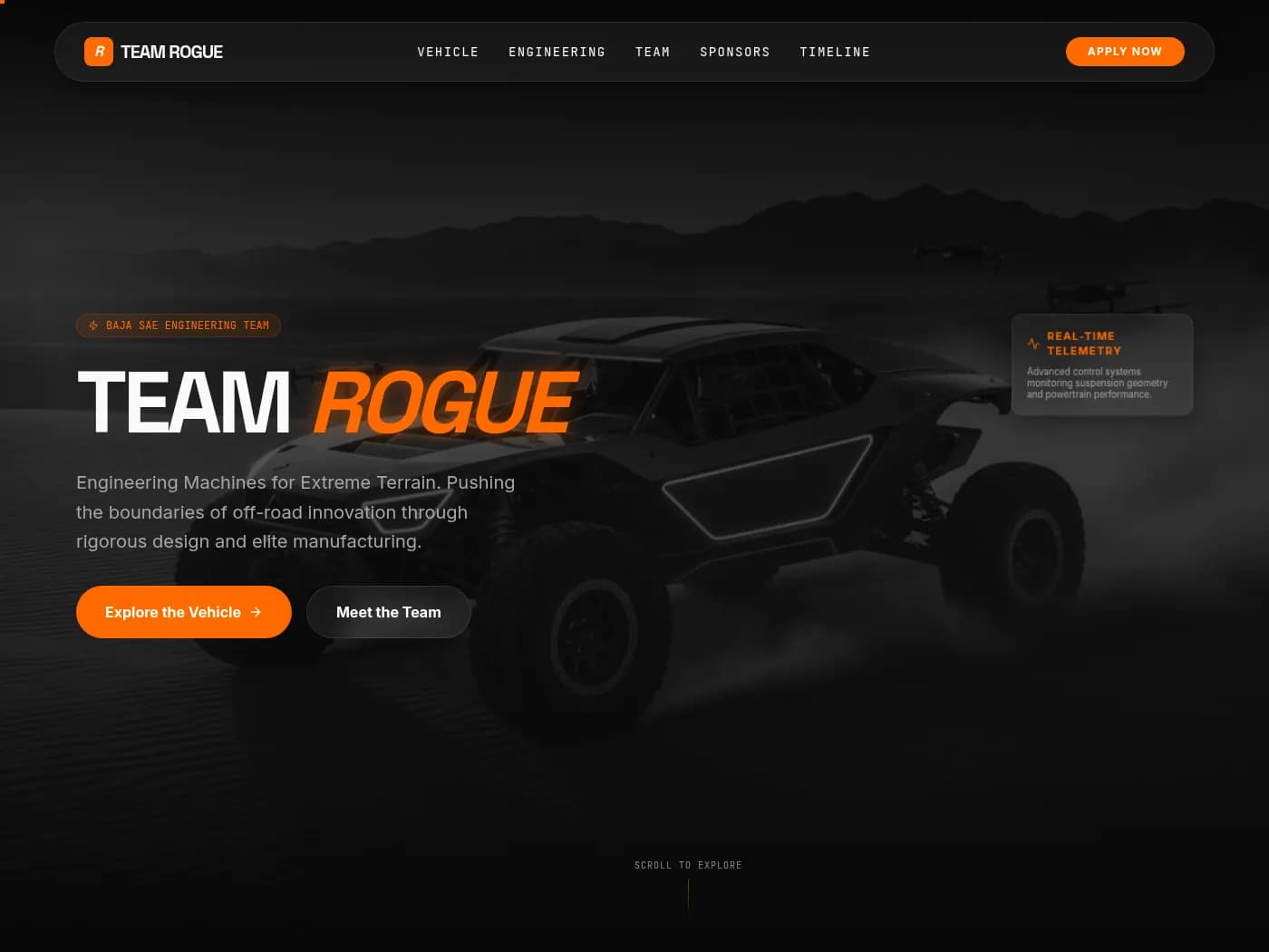 Rogue Racing 3D Site