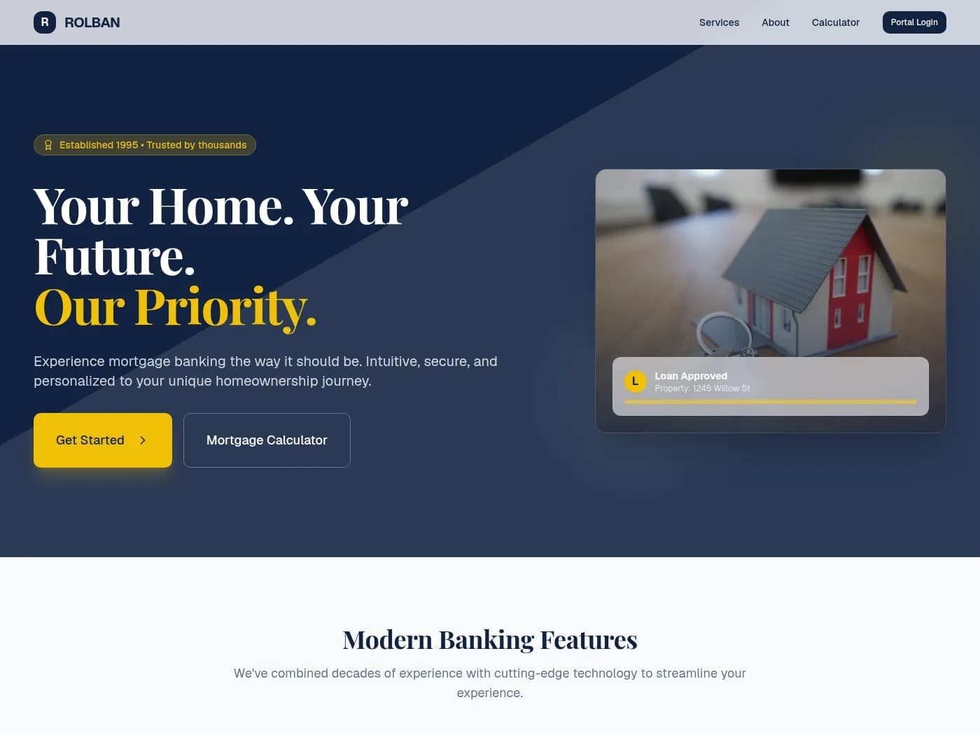 Rolban Mortgage Portal