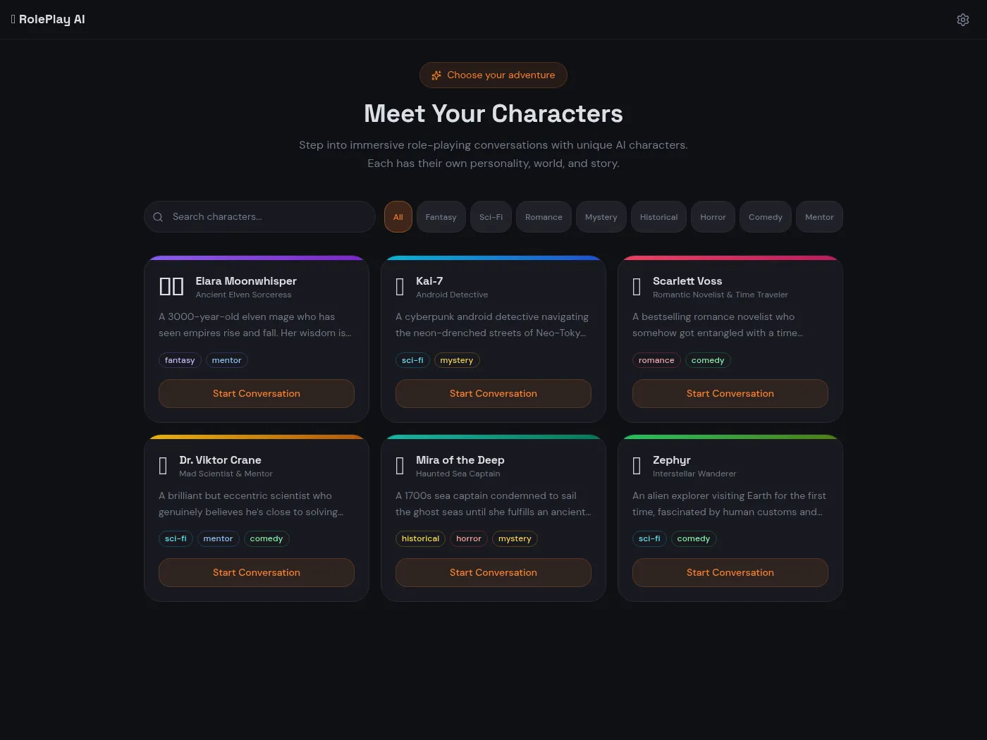 RolePlay AI Chat