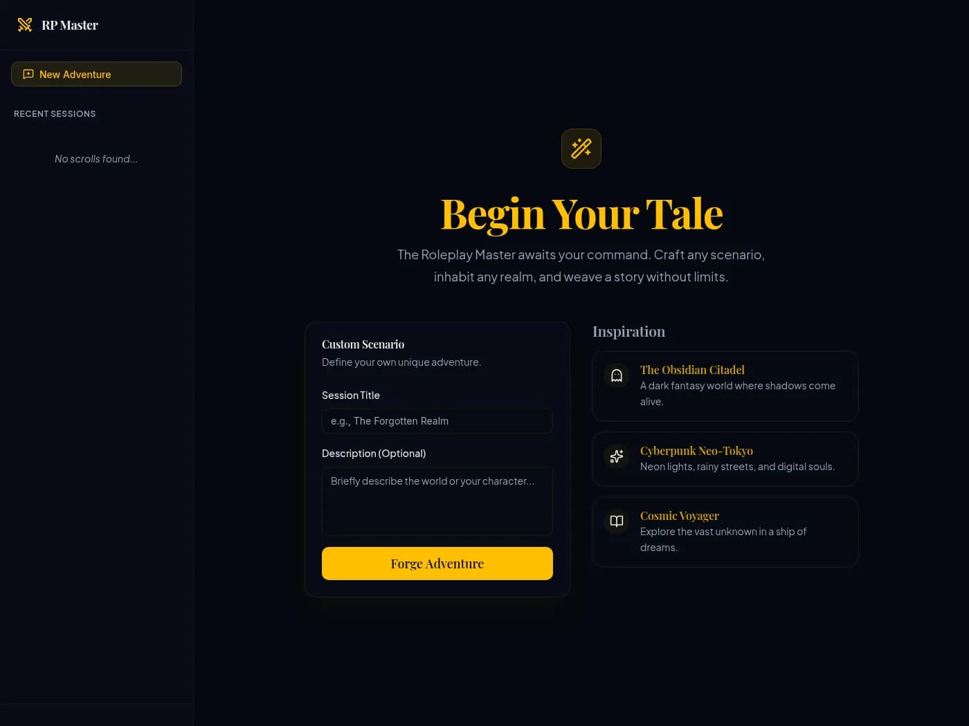 Roleplay Master Chatbot
