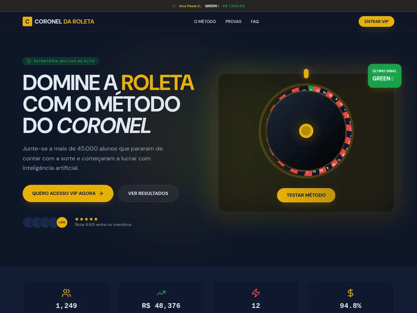Roleta Coronel Clone