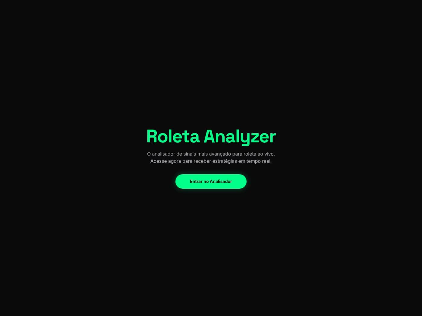 Roleta Signal Analyzer