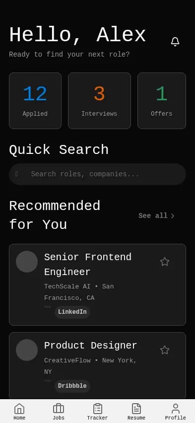 Rolevate AI Job Search