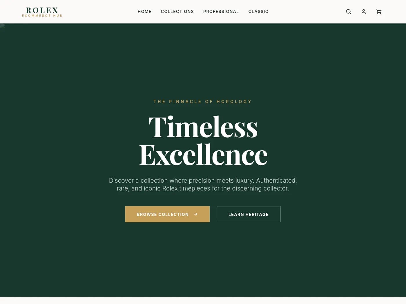 Rolex Ecommerce Hub