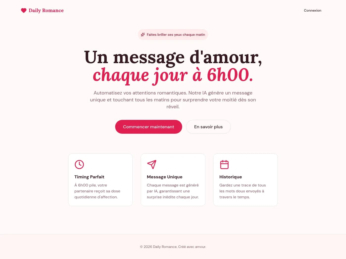 Daily Romance Message Generator