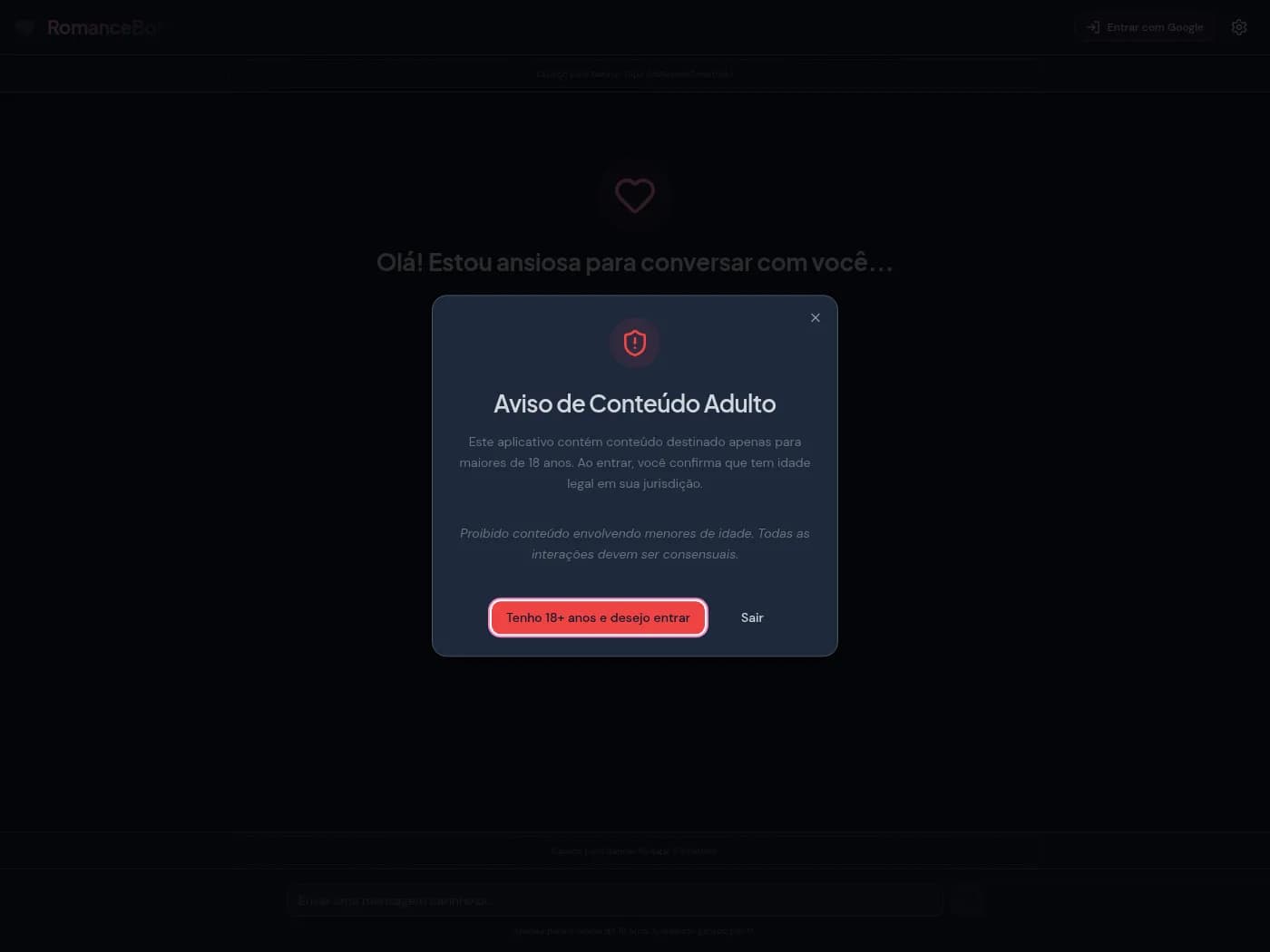 RomanceBot Chat App