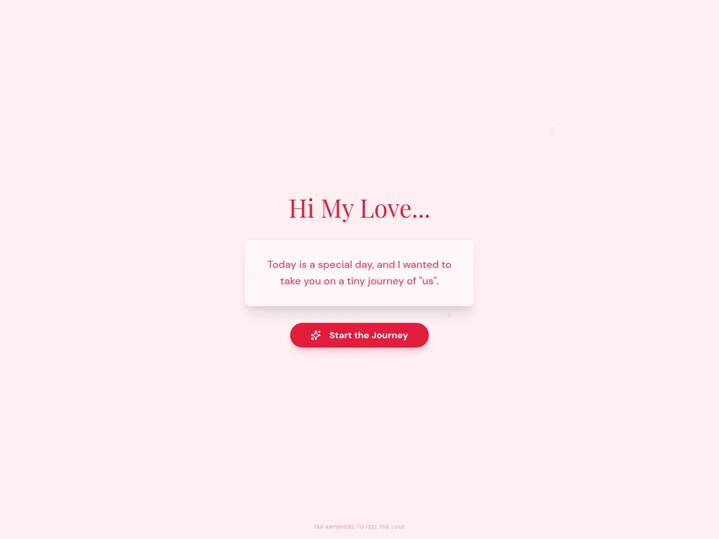 Romantic Journey Web App