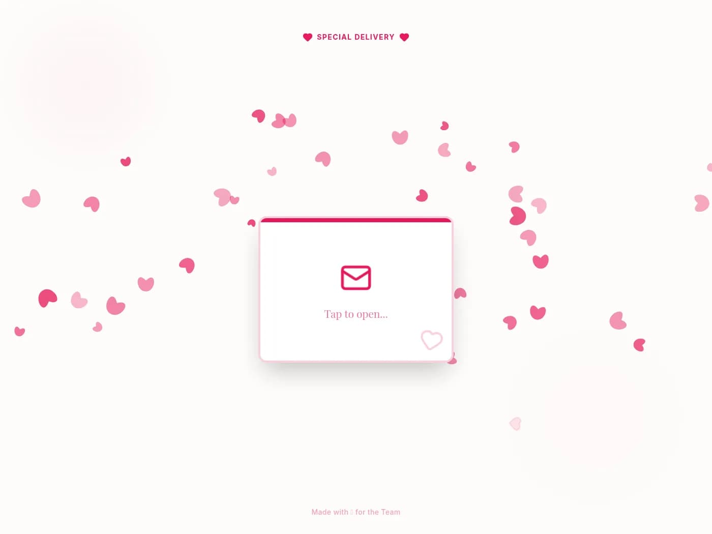 Romantic Web Love Letter