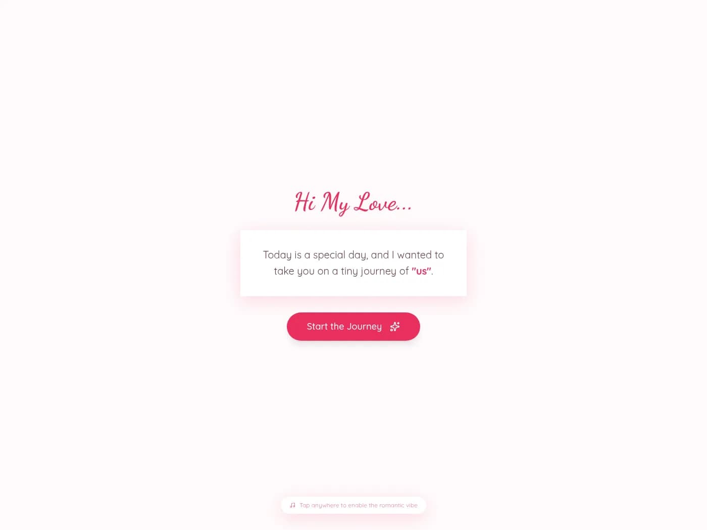 Romantic Proposal App