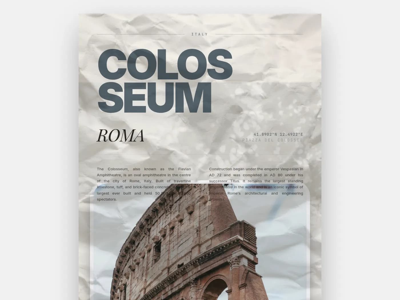 Rome Style Country Panel