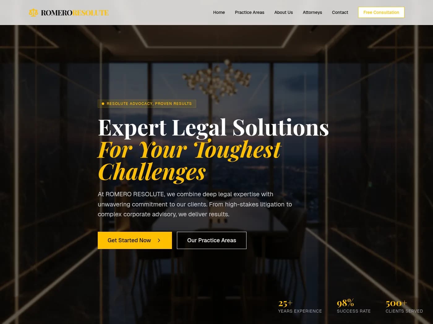 RomeroResolute Law Web