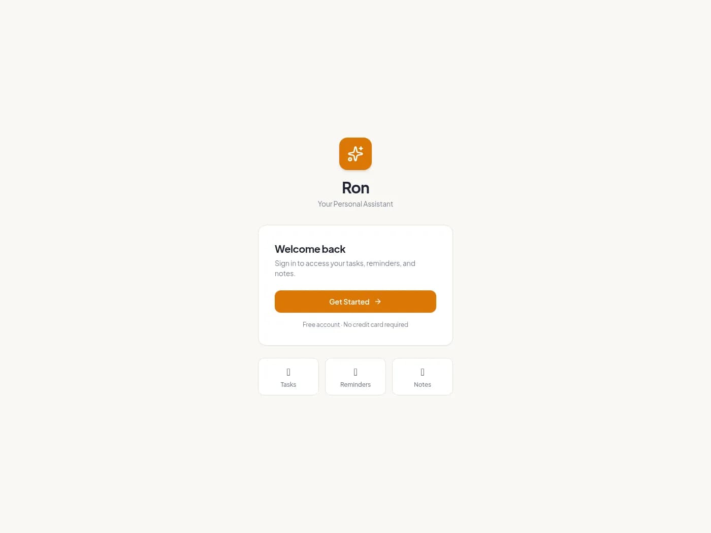 Ron Personal Assistant