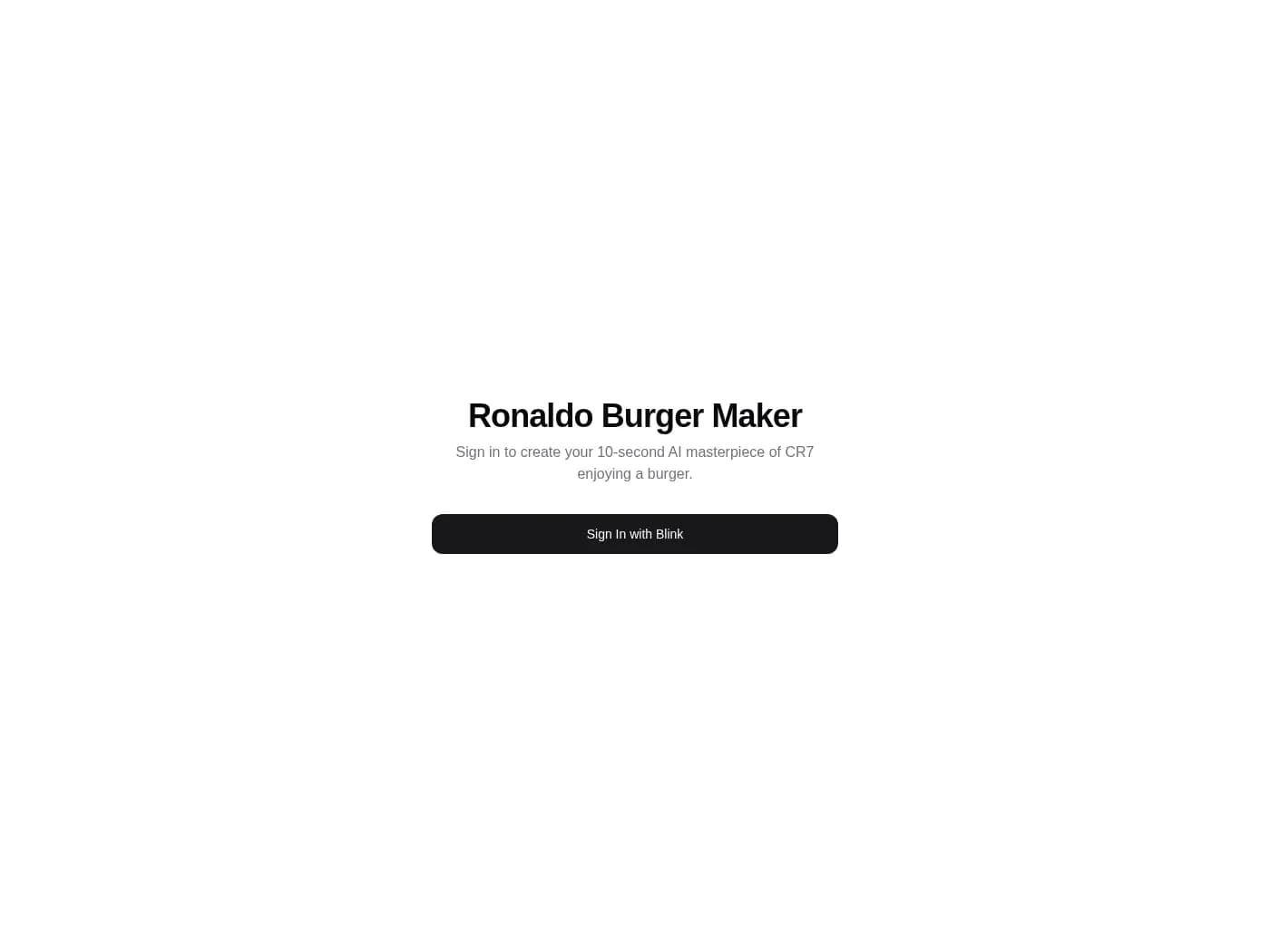 Ronaldo Burger Video Maker
