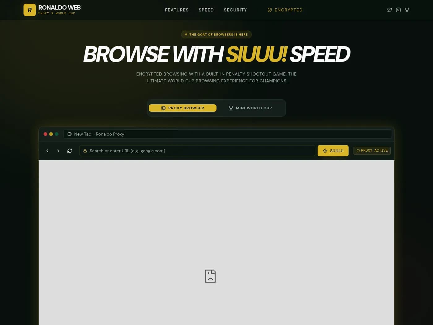 Ronaldo Web Proxy