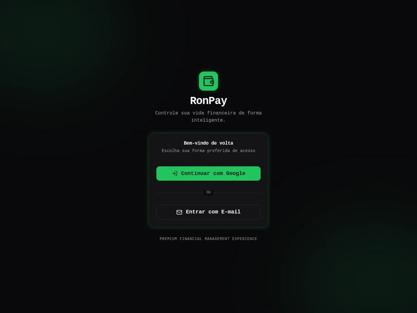 RonPay Finance Tracker