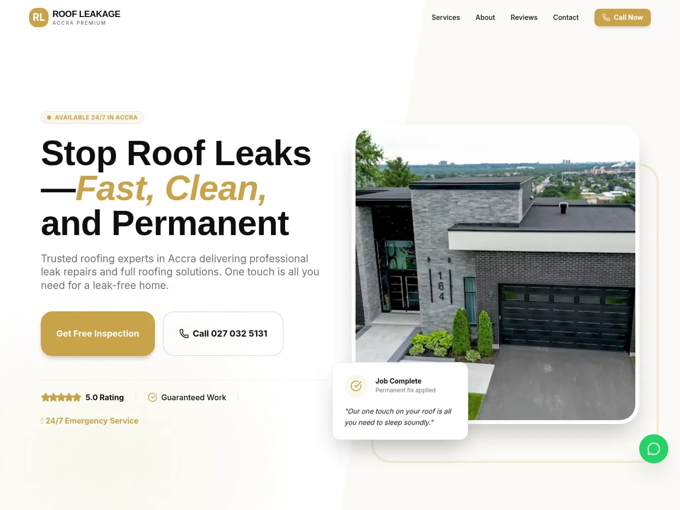 Roof Leakage Premium Site