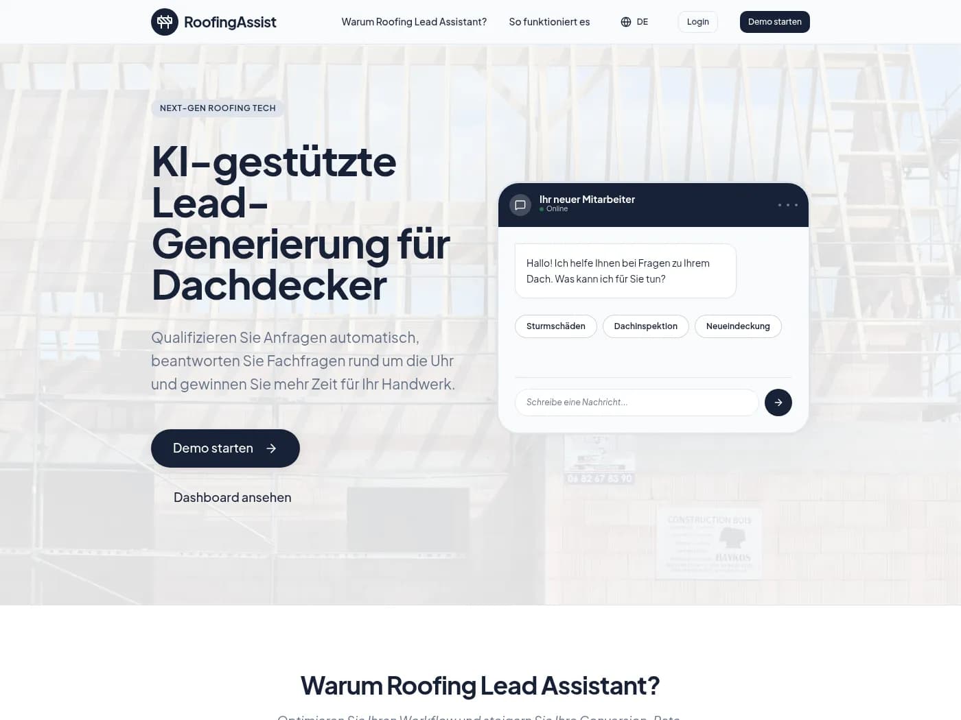 Roofing Lead Assistant